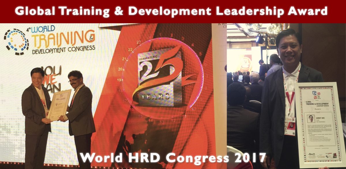 Singapore NLP Training Institution received Global HRD Award