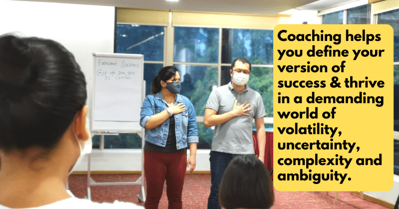 Coaching the whole person, not fix the person or solve the problem.